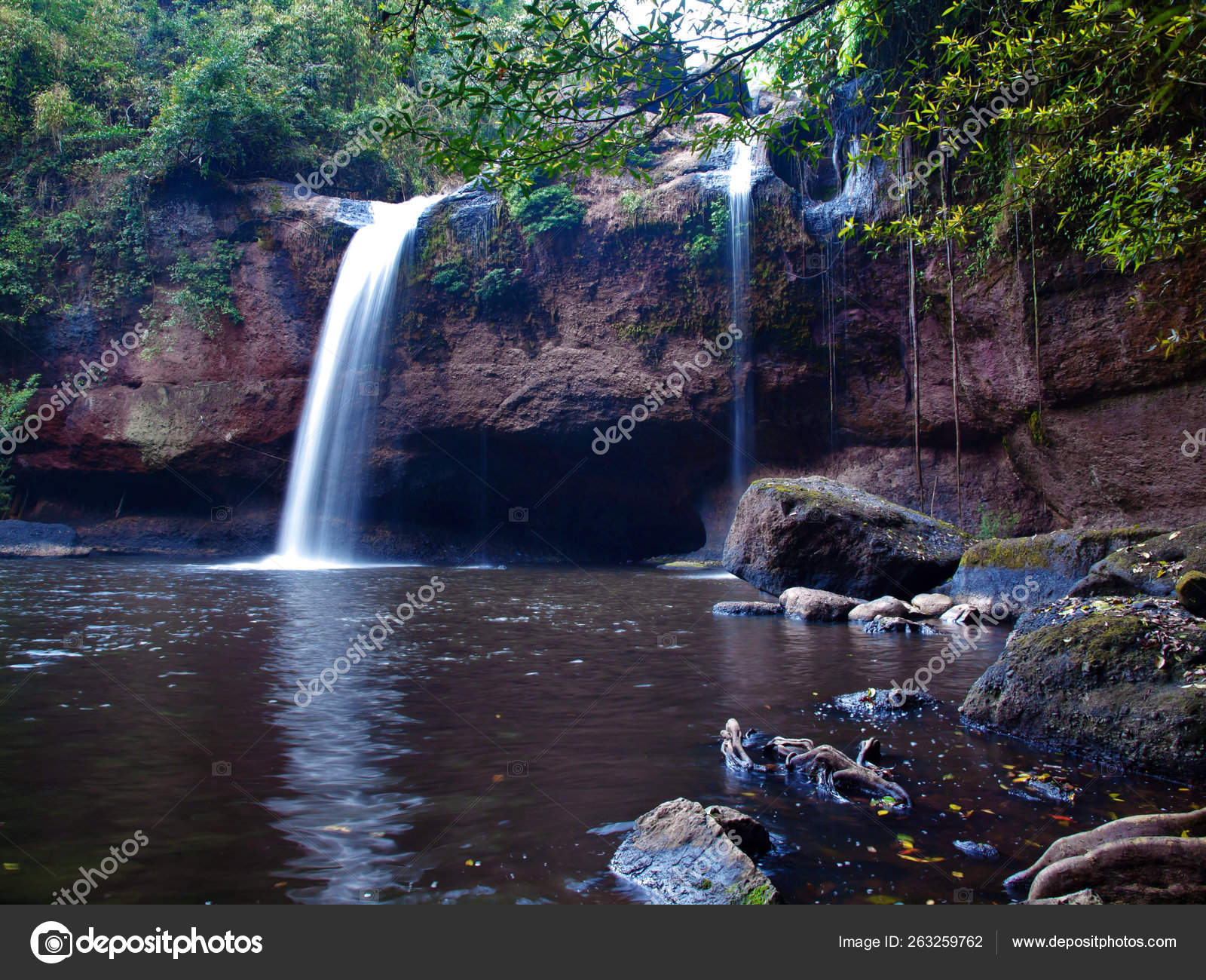 Haew Suwat Waterfall Khao Yai National Park Nakhon Nayok Thailand ...