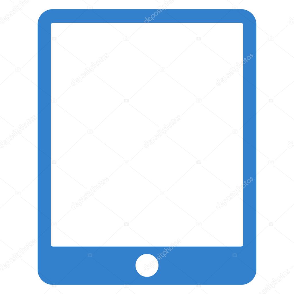 Icono de tableta de Basic Plain Icon Set. El estilo es icono de símbolo ...