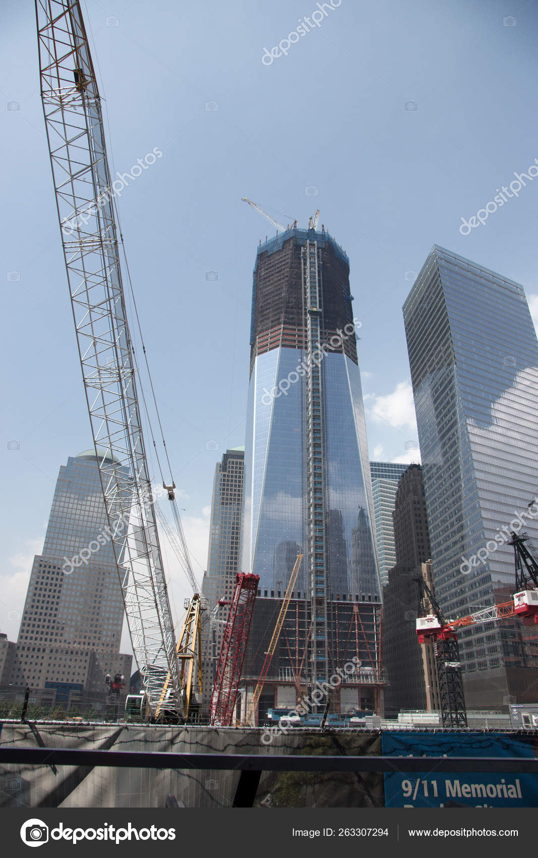 Construction New World Trade Center Tower New York – Stock Editorial ...