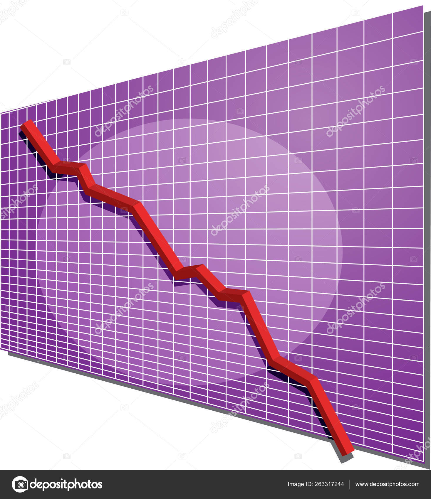Financial Line Chart Grid Background Going Stock Illustration by ...
