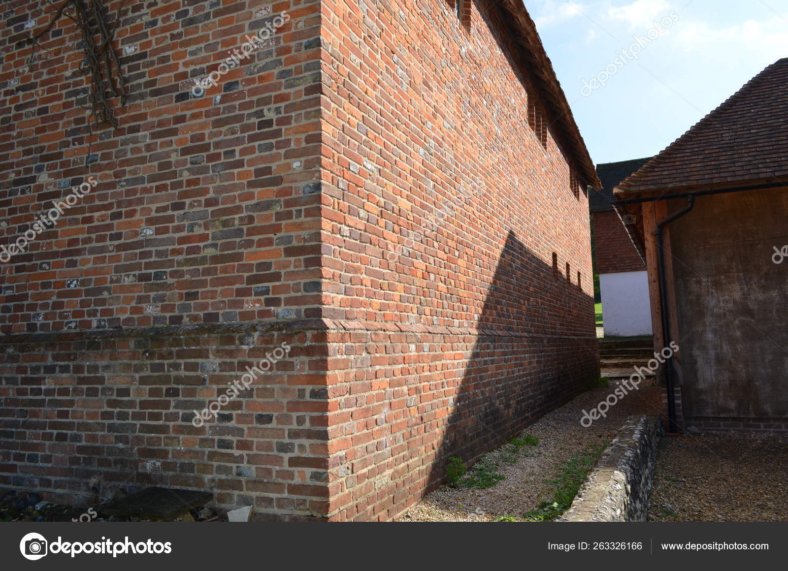 Shot Medieval Brick Built Building Sussex England Stock Photo by ...