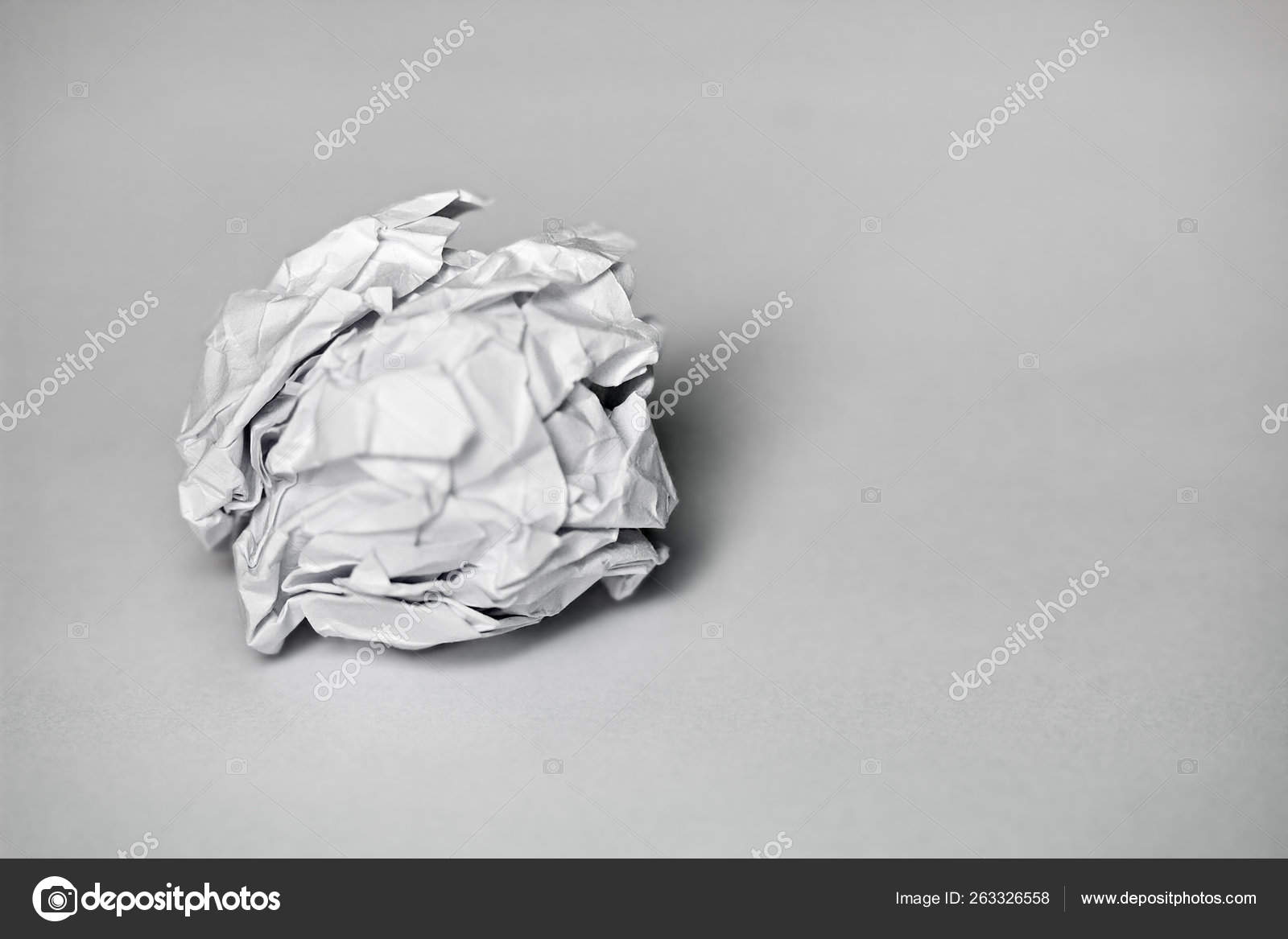 Ball White Paper Gray Background Stock Photo by ©YAYImages 263326558