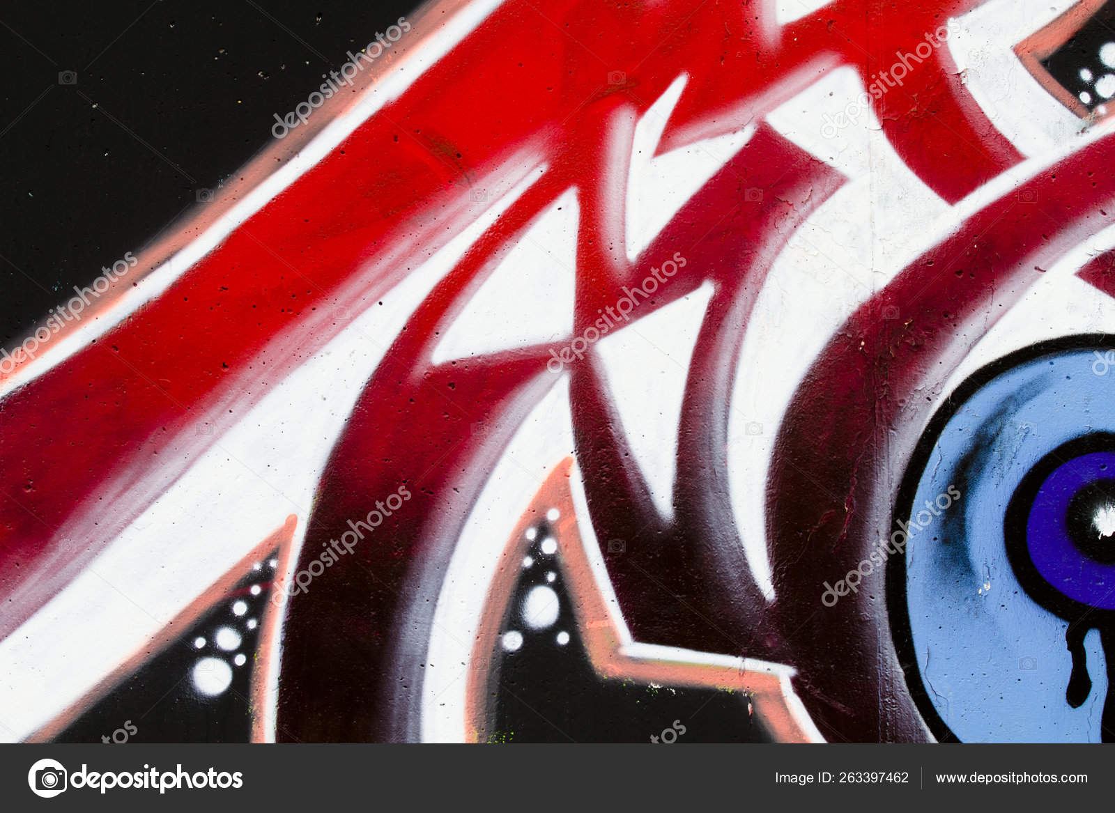 Red Bright Graffiti Brick Arrow Designs Stock Photo by ©YAYImages 263397462