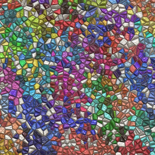 Texture ceramic colored mosaic embedded in concrete. Stock Photo by ...