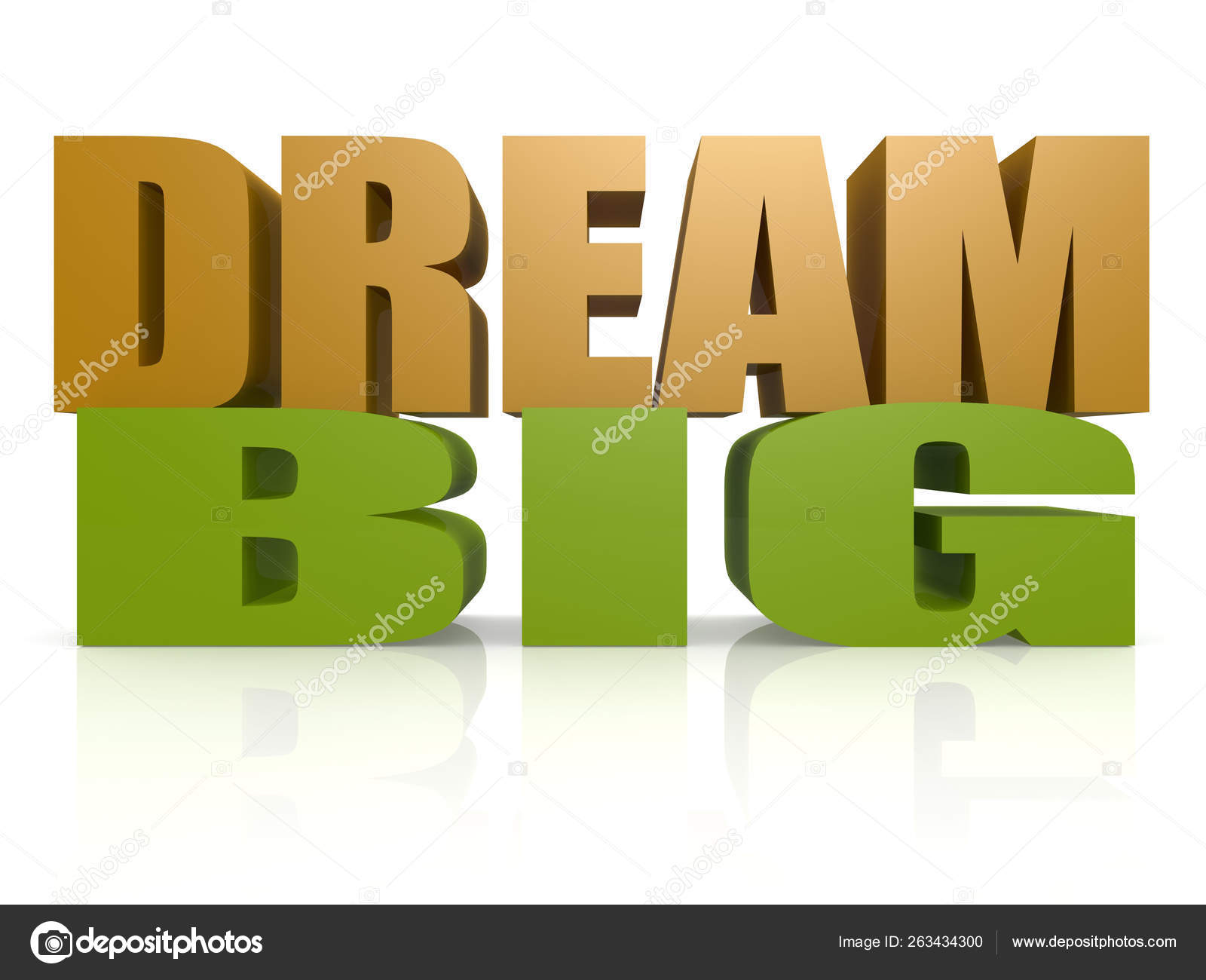 Dream Big Image Res Rendered Artwork Could Used Any Graphic Stock Photo ...