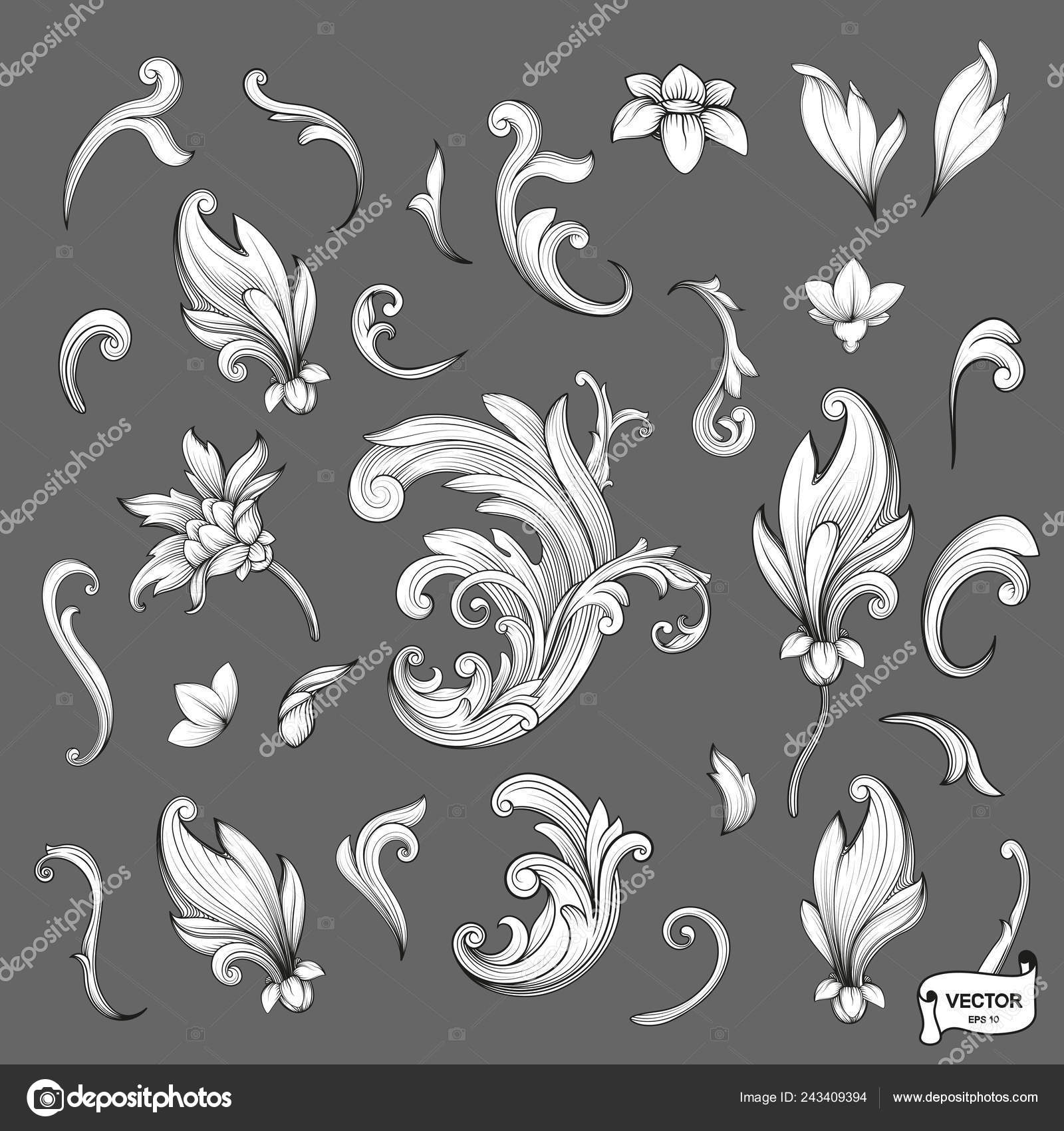Floral Scroll Border