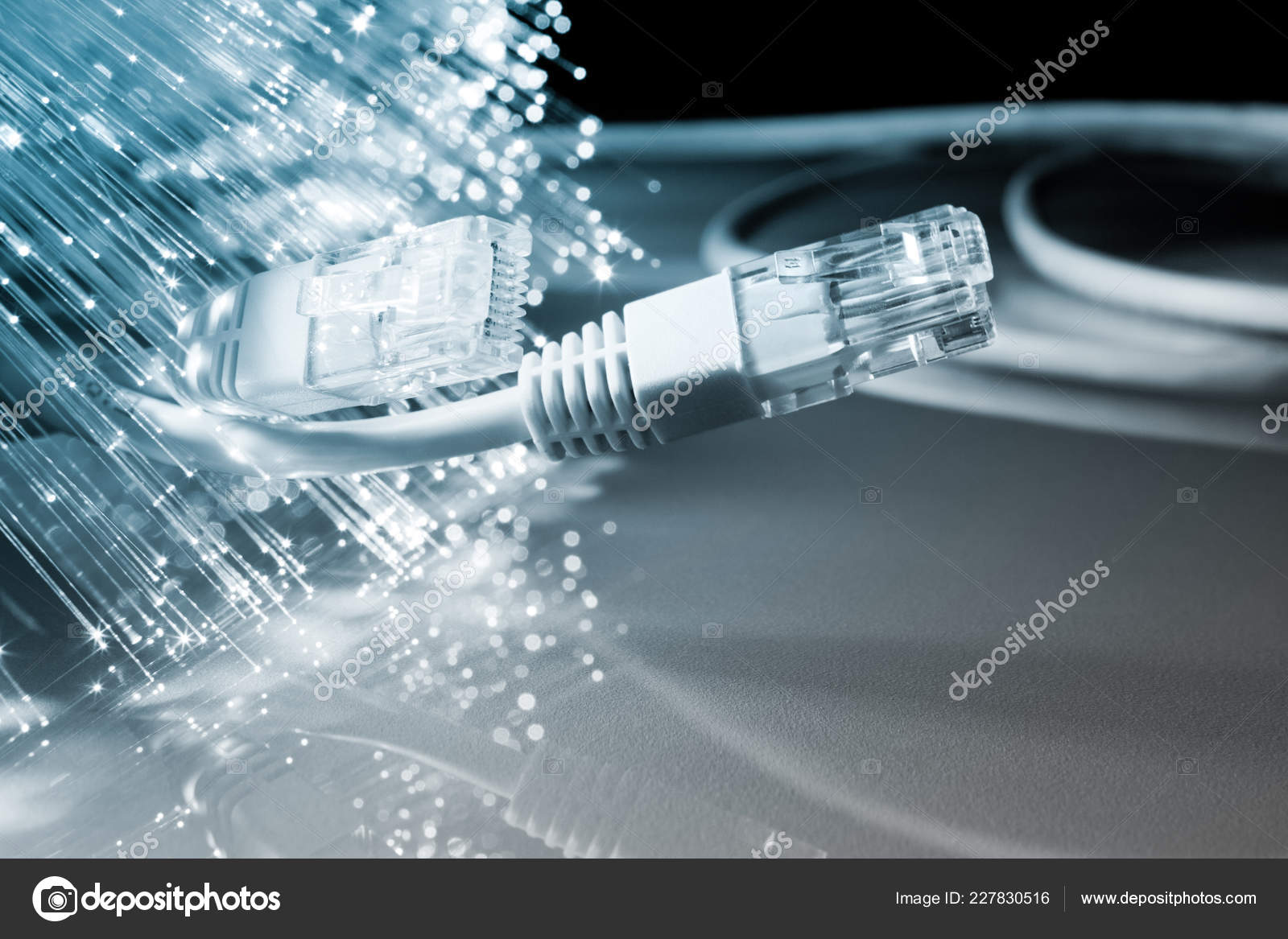 Fiber Optic Internet Connection — Stock Photo © rebaisilvano #227830516