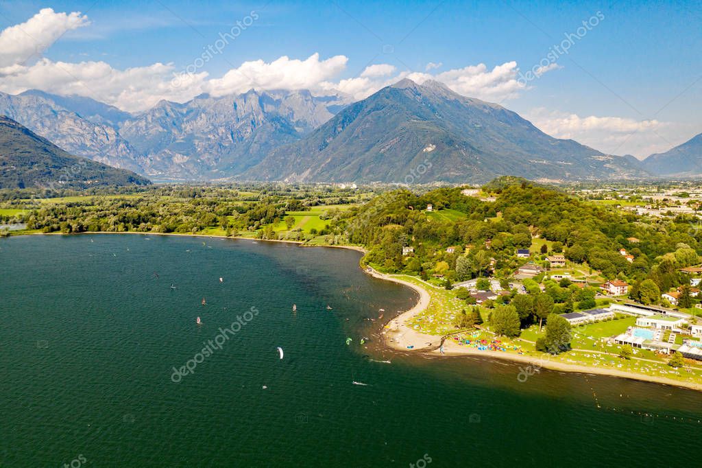Lago de Como (IT) - Lido di Colico - vista aérea 2024