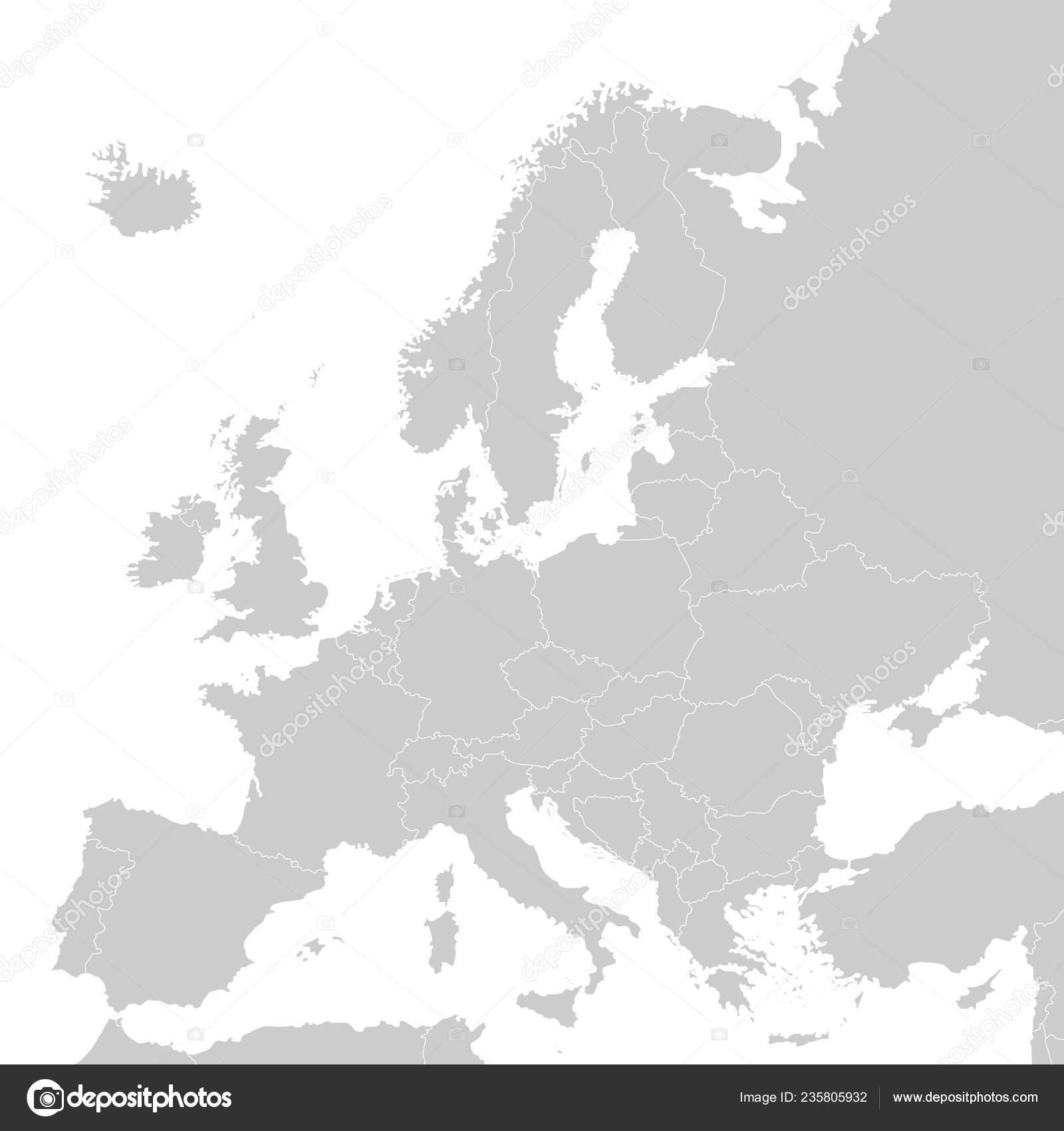 Europe Political Map Europe Stock Vector by ©ii-graphics 235805932 Europe Political Map Europe Stock Vector by ©ii-graphics 235805932