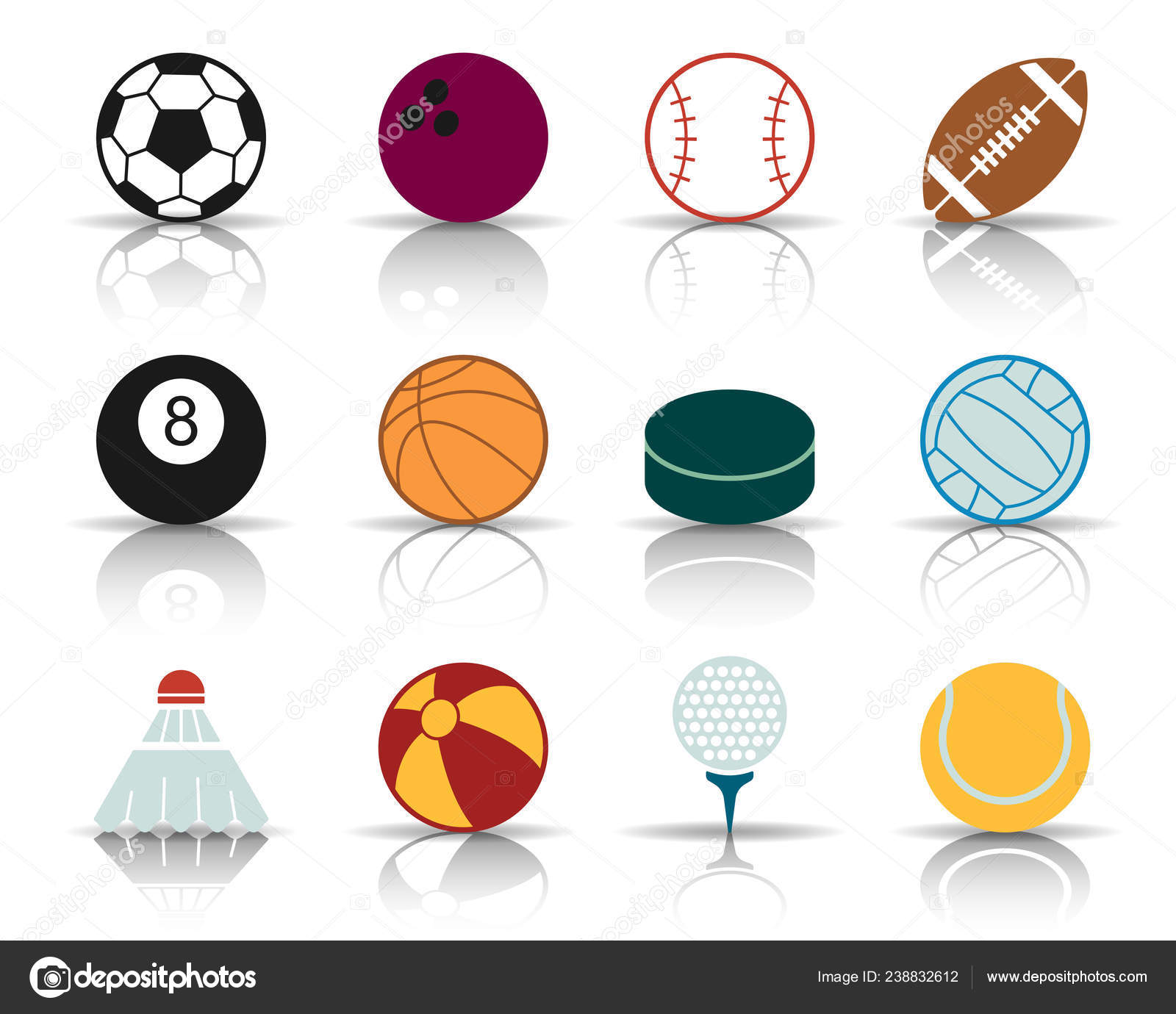 Big Ball Icon Set Detailed Vector File Stock Vector Image by ©ii ...