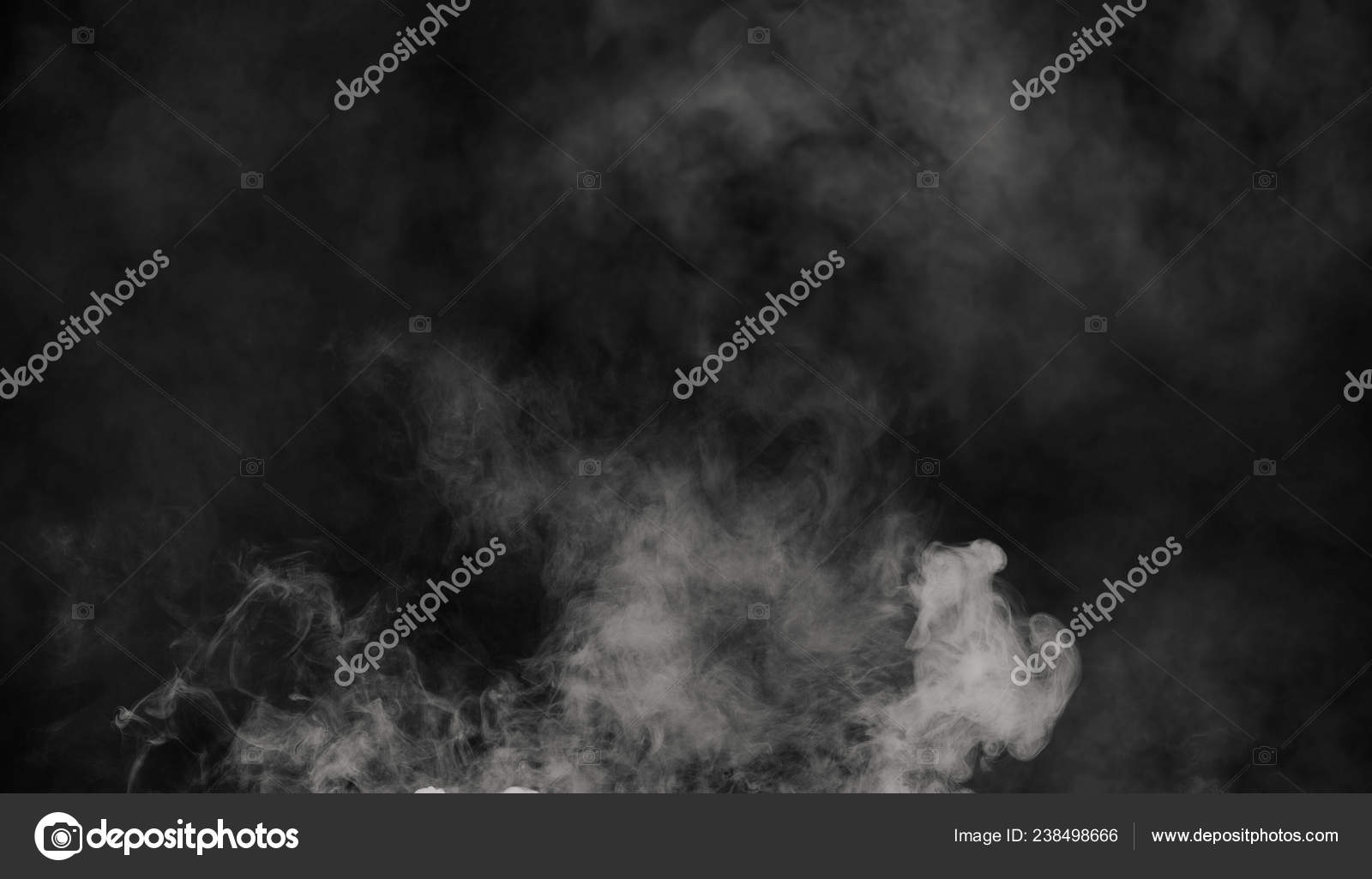 Abstract Smoke Mist Fog Black Background Texture Design Element Stock ...