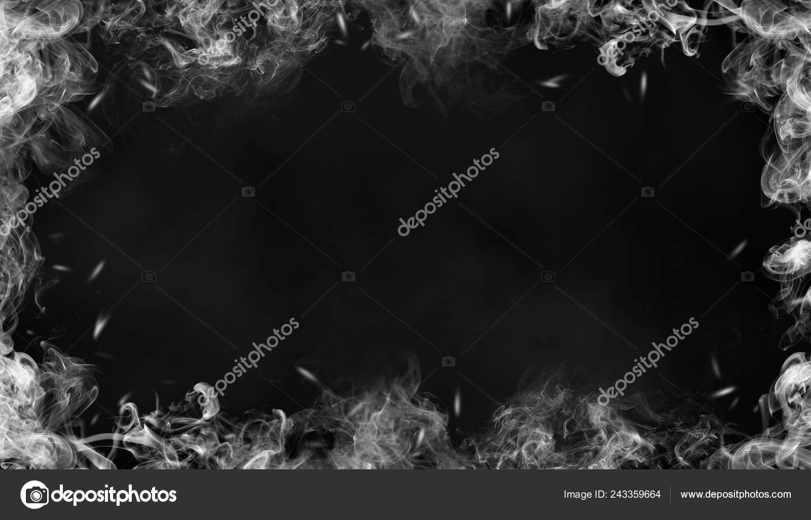 Border Smoke Misty Effect Film Text Space — Stock Photo © getgg #243359664