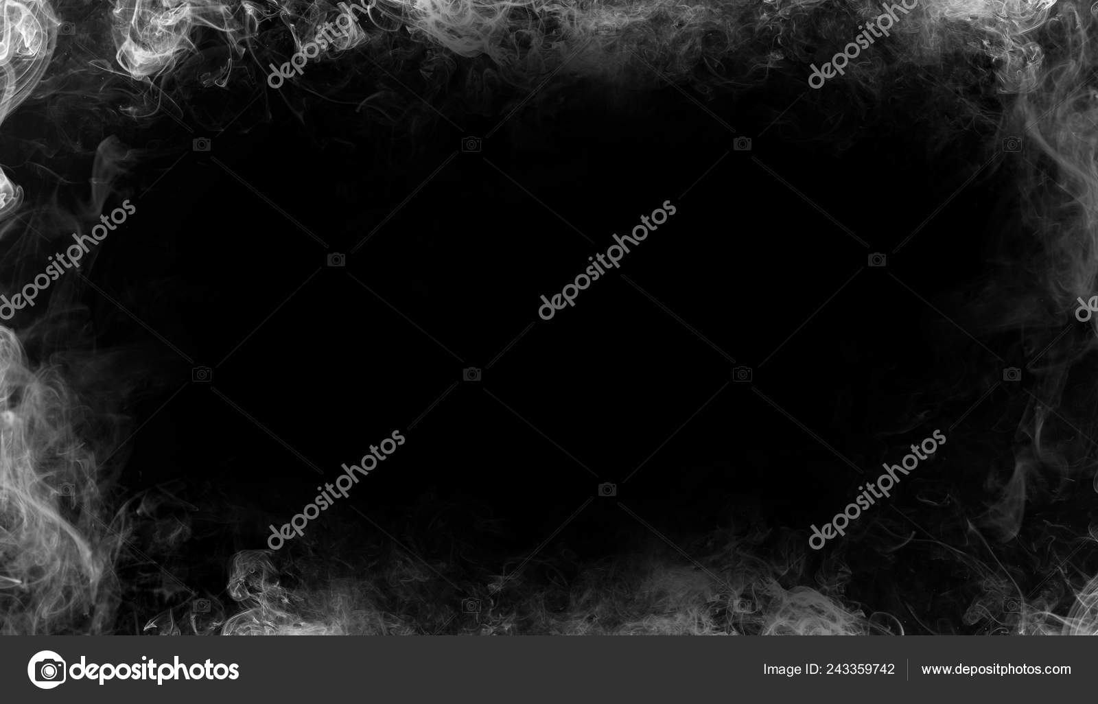 Smoke Edges Frame Effect Film Text Space — Stock Photo © getgg #243359742