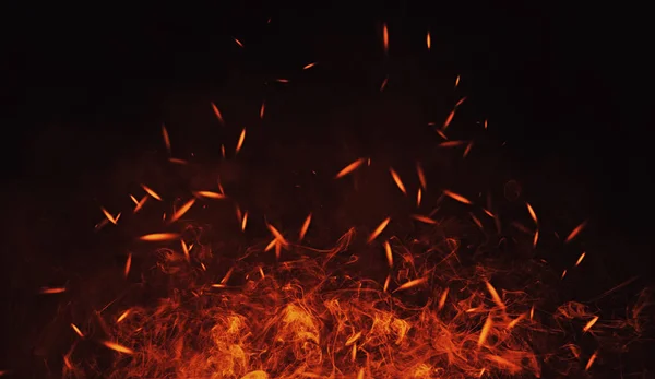 Perftect flame texture with fire particles sparkle embers on background ...