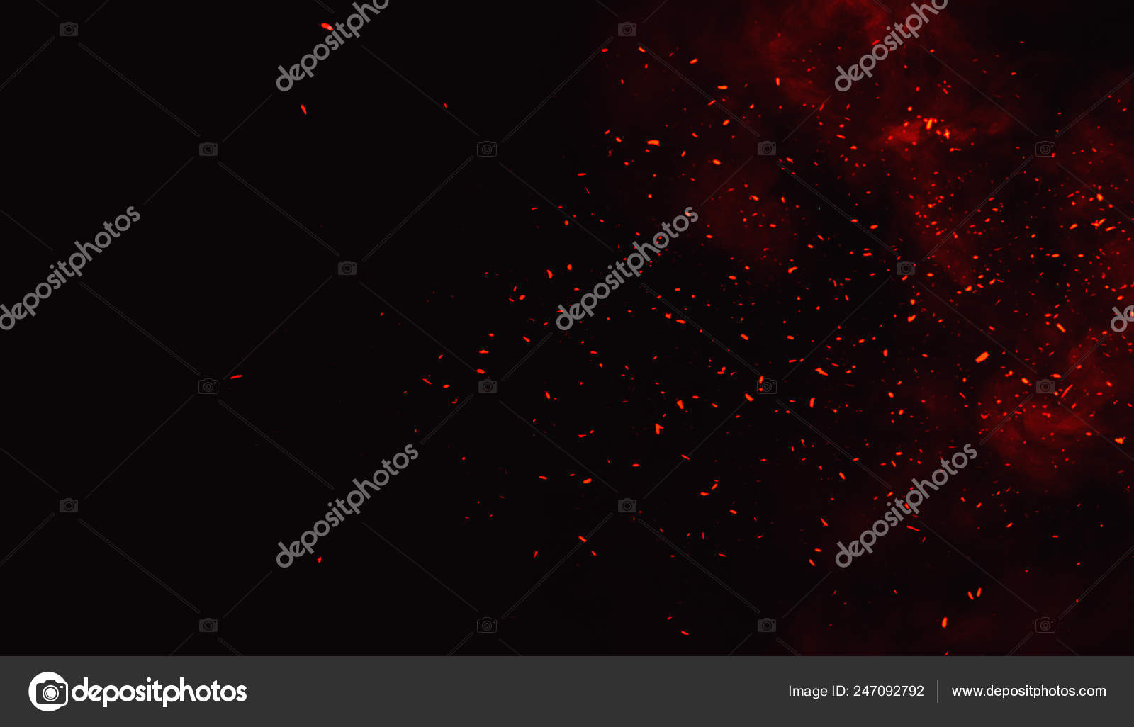 Smoke Fire Embers Particles Texture Overlays Burn Effect Isolated Black ...