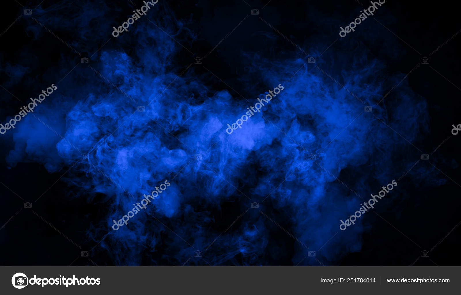 Blue misty smoke background. Abstract texture for copyspace Stock Photo ...