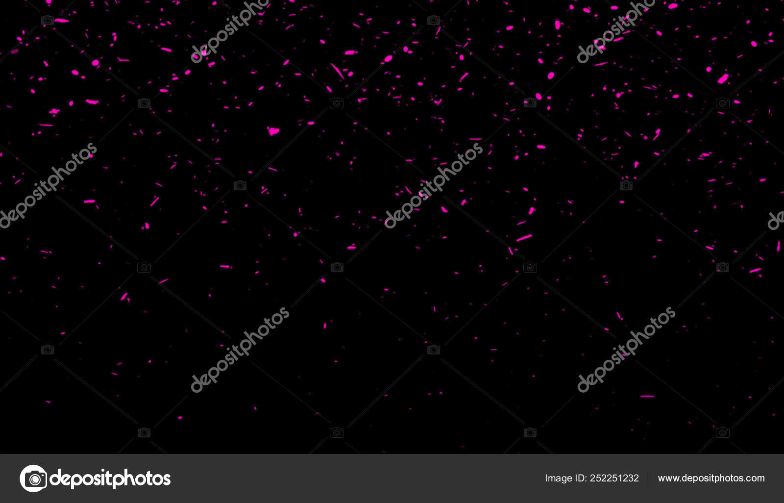Purple particles effect dust debris isolated on black background for ...