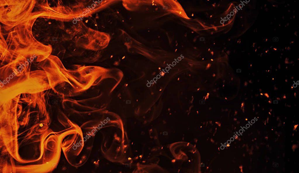 Textura vintage perfecta con partículas de fuego brillan brasas en el ...