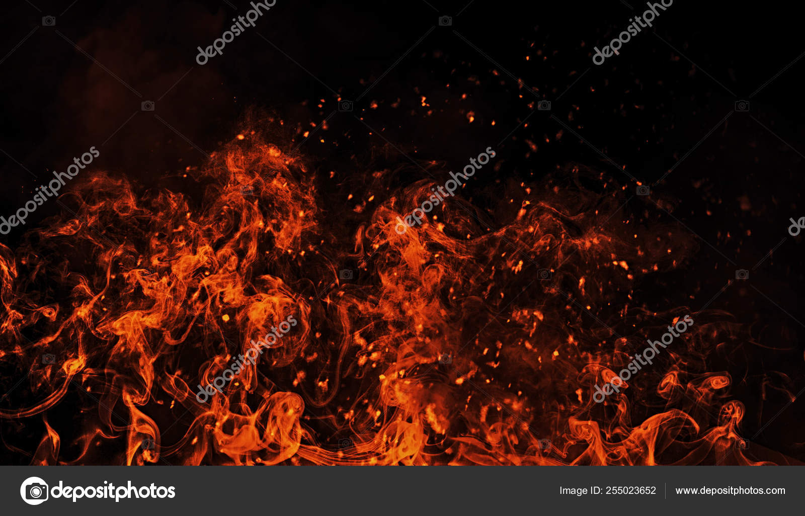 Perfect vintage texture with fire particles sparkle embers on ...