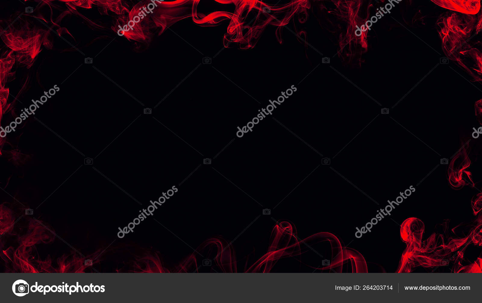 Red frame smoke misty texture effect for film , text or space . Border ...