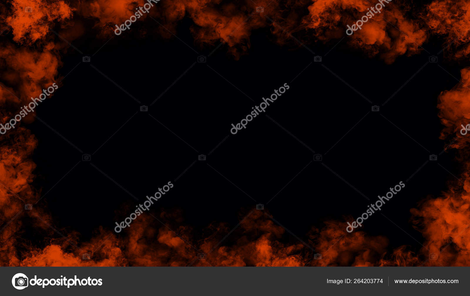 Frame of real fire flames burn motion smoke . Border texture overlays ...