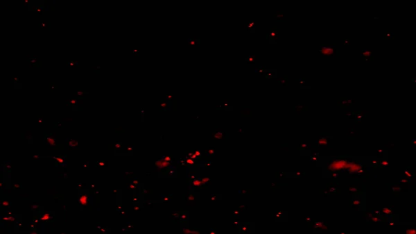 Perftect red particles embers on background. Abstract dark glitter fire ...