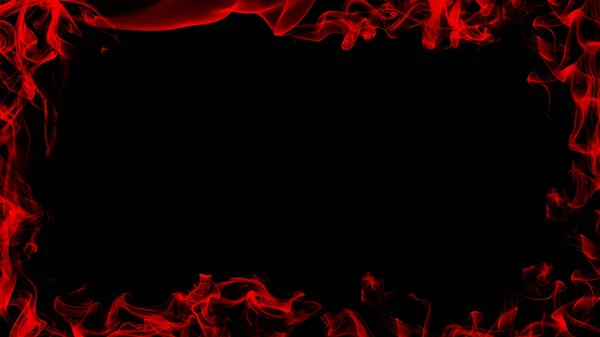 Red frame smoke misty texture effect for film , text or space . Border ...