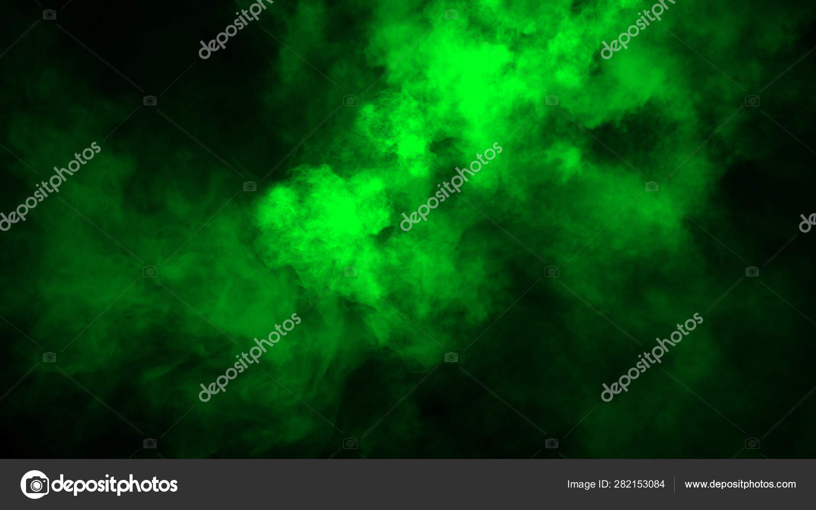 Fotos de Niebla verde y efecto niebla sobre fondo negro. Textura de ...