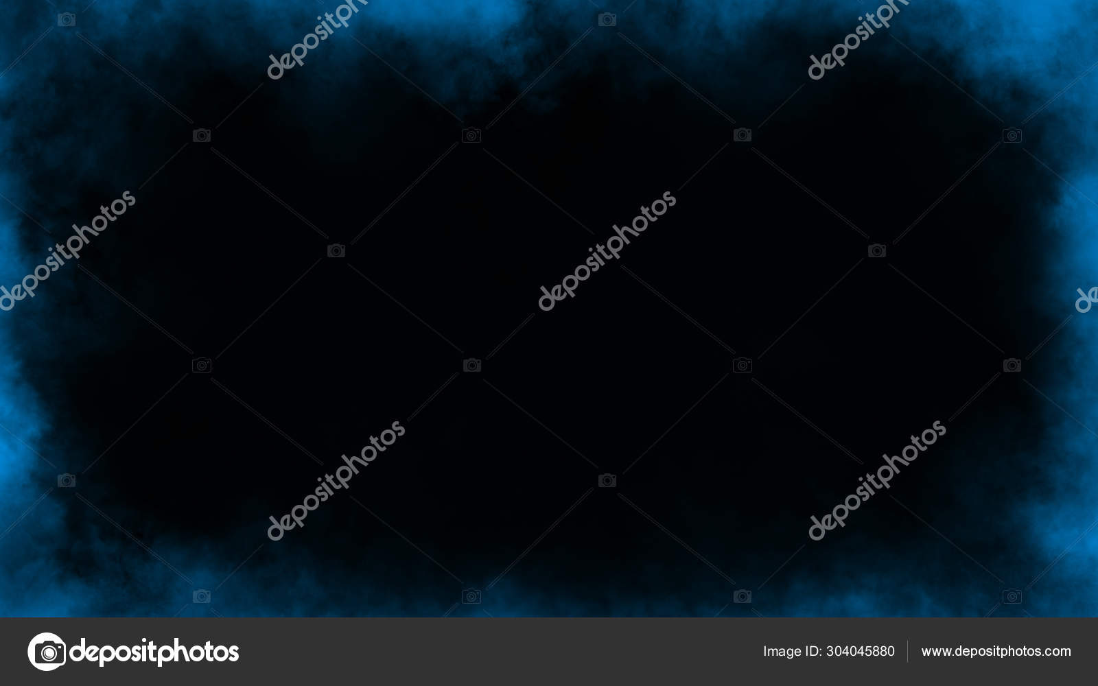 Blue frame smoke misty texture effect for film , text or space . Border ...