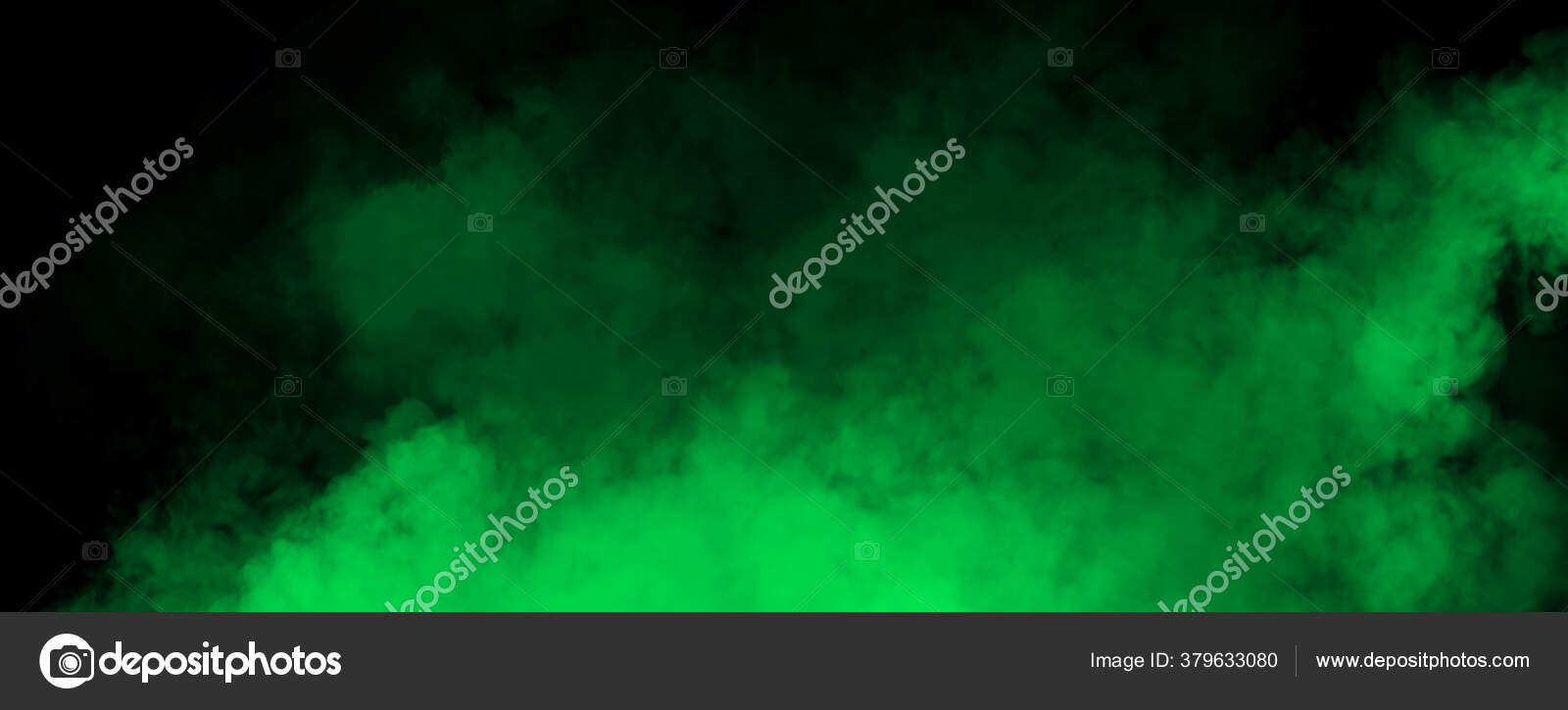Panoramic Green Fog Mist Texture Overlays Abstract Smoke Isolated ...