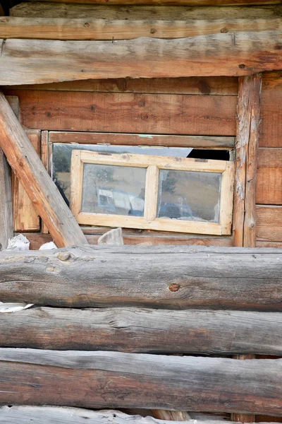 Old small window in wooden house — Stock Photo © tupungato #4539718