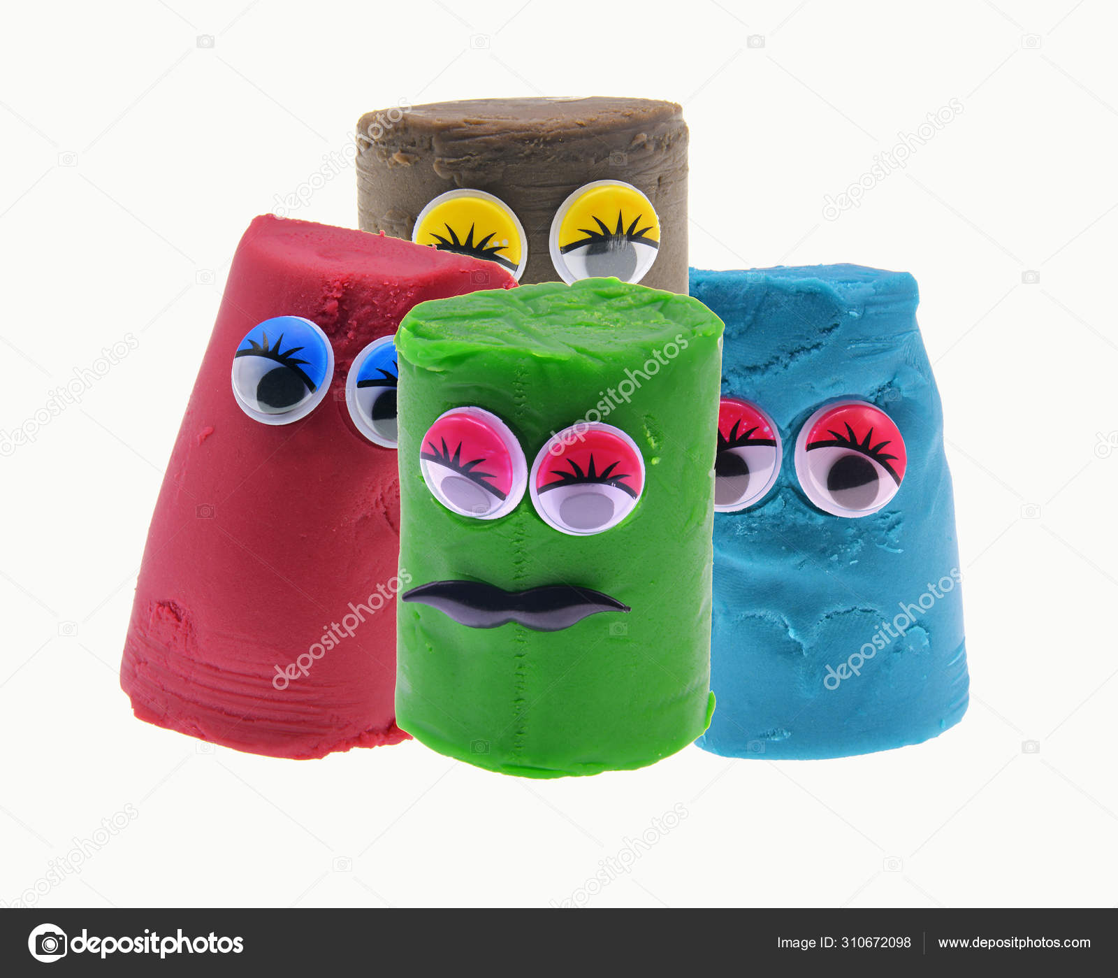 Cute Dough Toys Isolated White Background Stock Photo by ©aykutkarahan ...