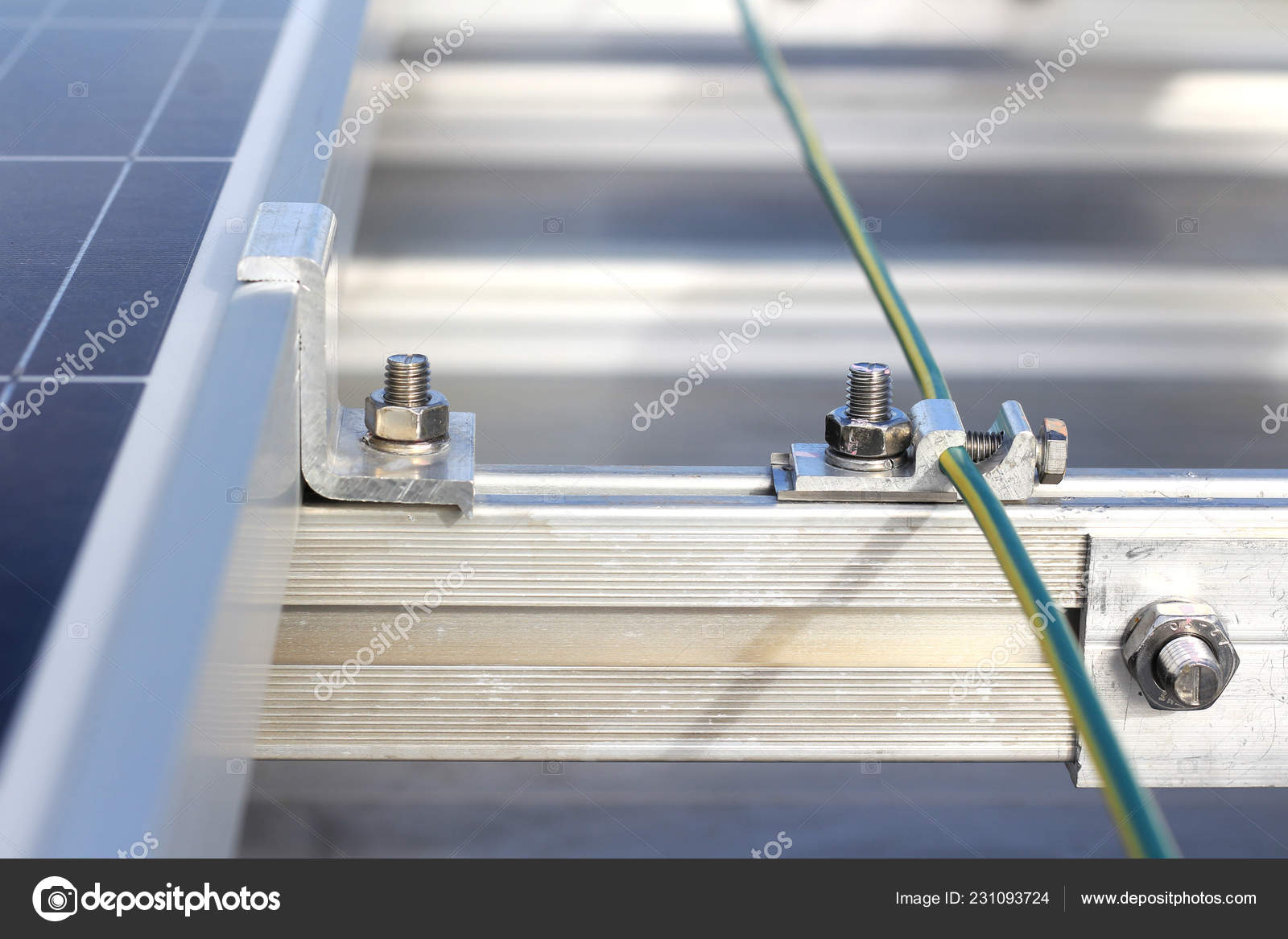 Solar Rooftop Grounding System — Stock Photo © WichienTep #231093724