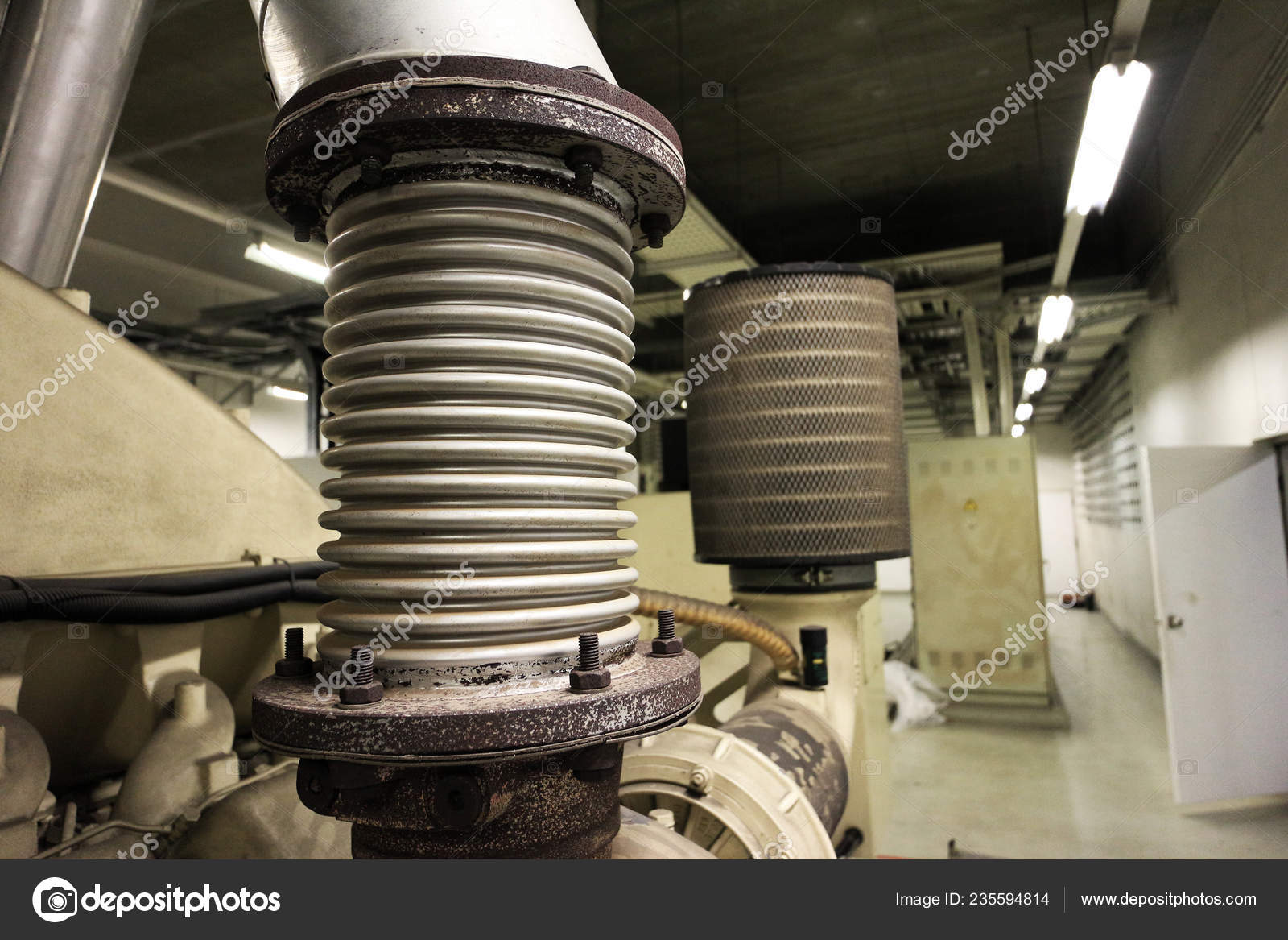 Stainless Expansion Joint Bellow Use — Stock Photo © WichienTep #235594814