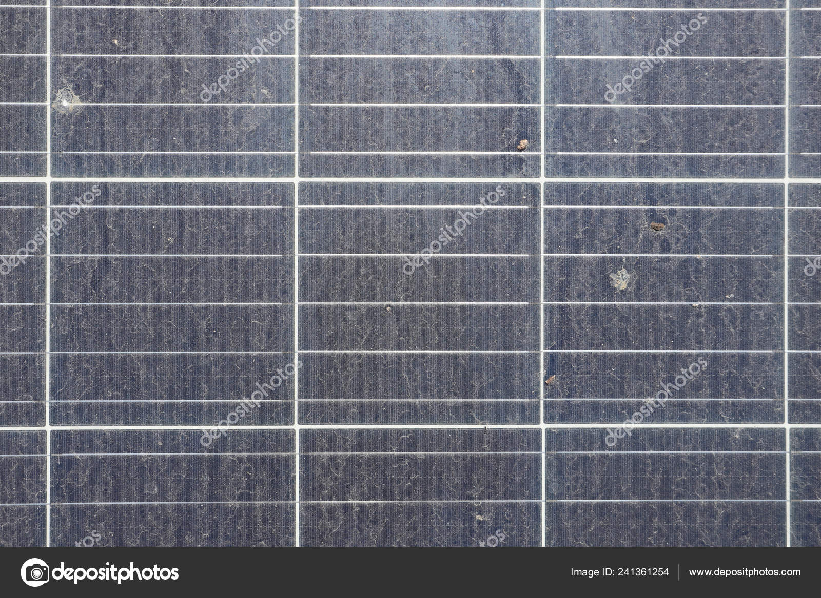 Dirty Dusty Solar Panels Top View — Stock Photo © WichienTep #241361254