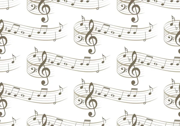 Seamless Background Music Notes Stock Vector Image by ©Designer_an ...