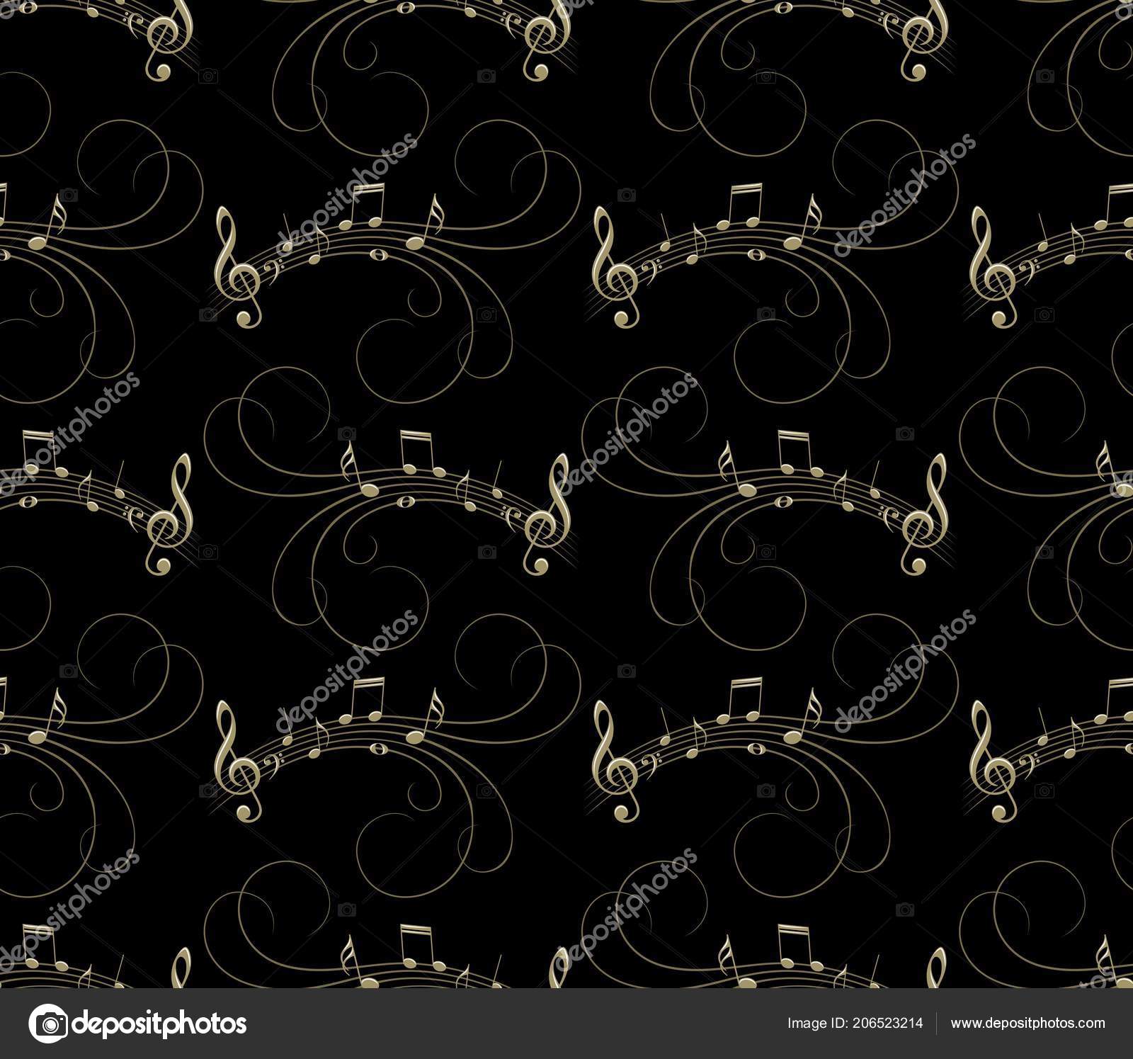 Seamless Background Music Notes Stock Vector Image by ©Designer_an ...