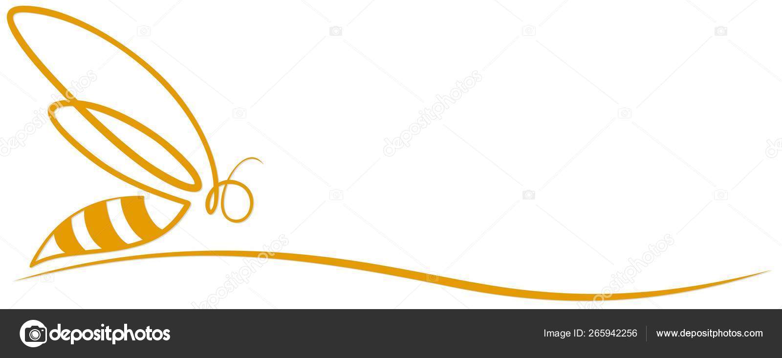Símbolo Abeja Voladora Estilizada Vector de stock por ©Designer_an ...