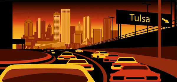 Tulsa skyline Vector Art Stock Images | Depositphotos