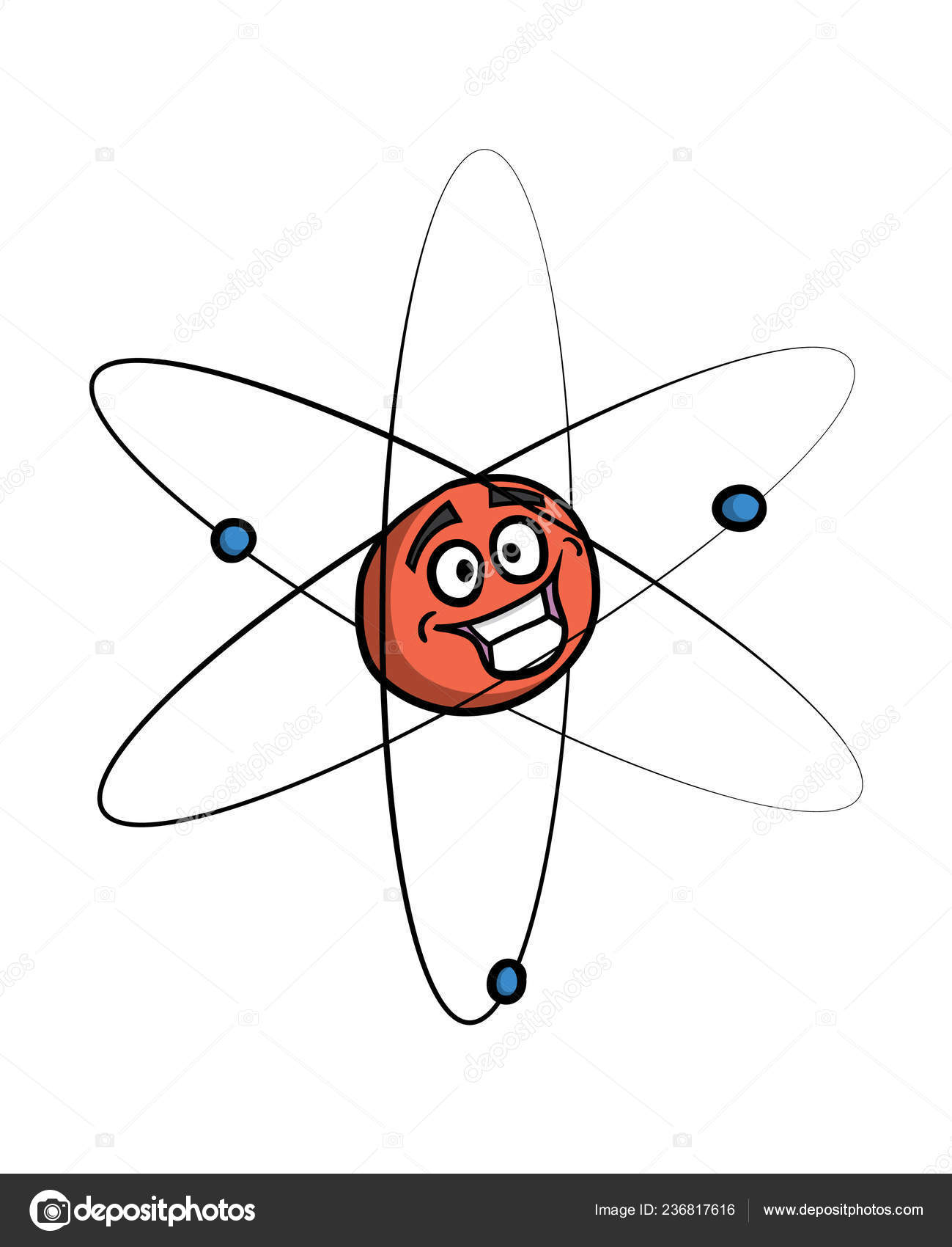 Atom Cartoon Character