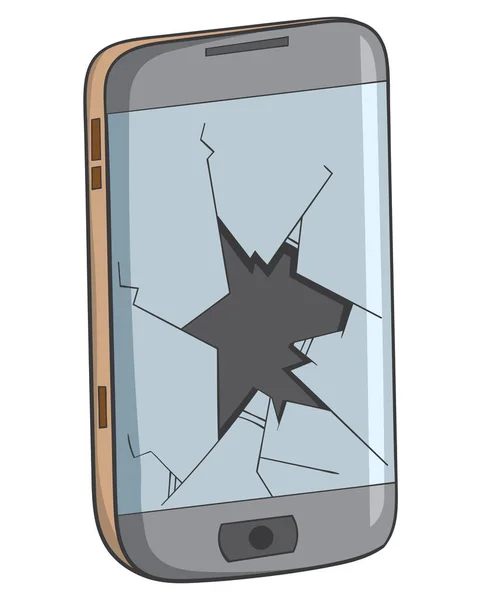 Broken Cell Phone Cartoon