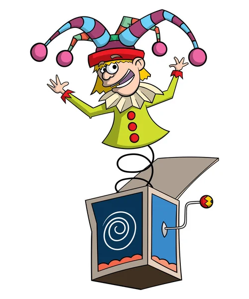 Jack in the box puppet | Cartoon Jack In The Box — Stock Vector ...