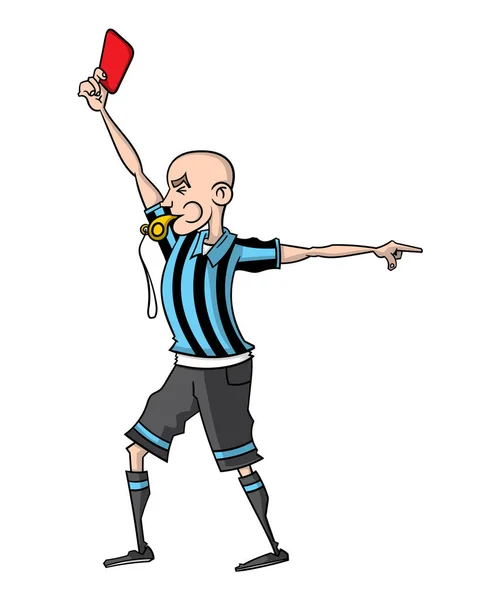Football Referee Cartoon Female Soccer Referee Illustration Free