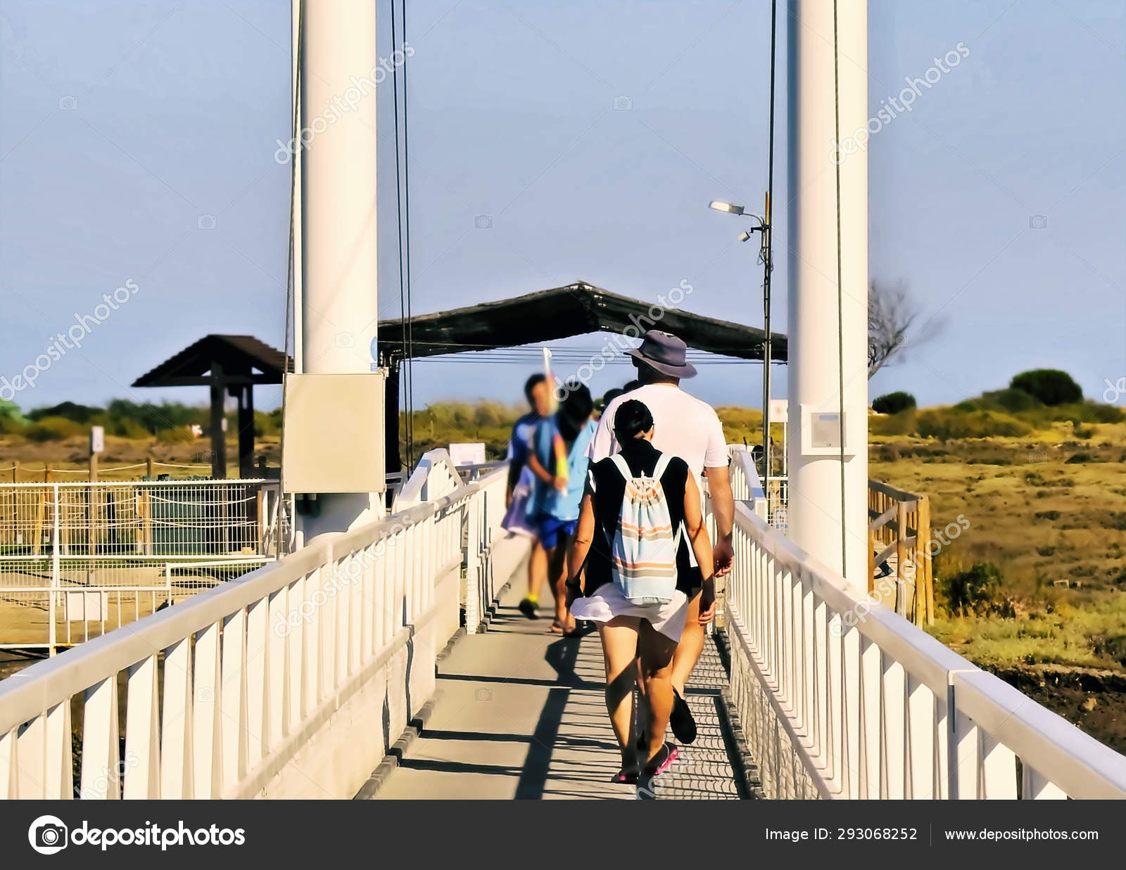 People Crossing Pontoon Bridge Beach – Stock Editorial Photo © NEOvidio ...