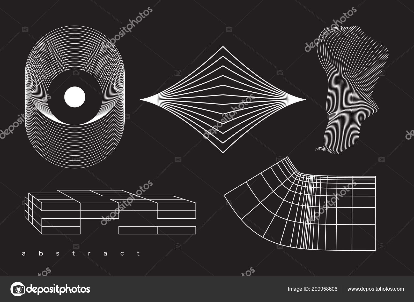 Modern Geometric Shapes Set Stock Vector Image by ©Vanzyst #299958606