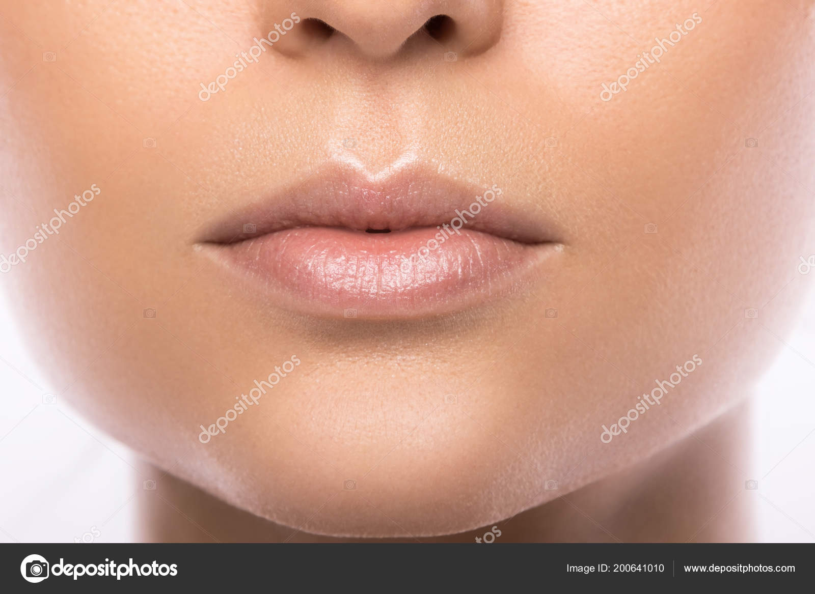 Close View Beautiful Female Lips Stock Photo by ©AY_PHOTO 200641010
