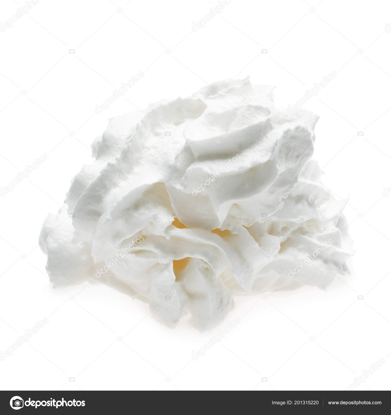 Whipped Cream Isolated White Background — Stock Photo © AY_PHOTO #201315220
