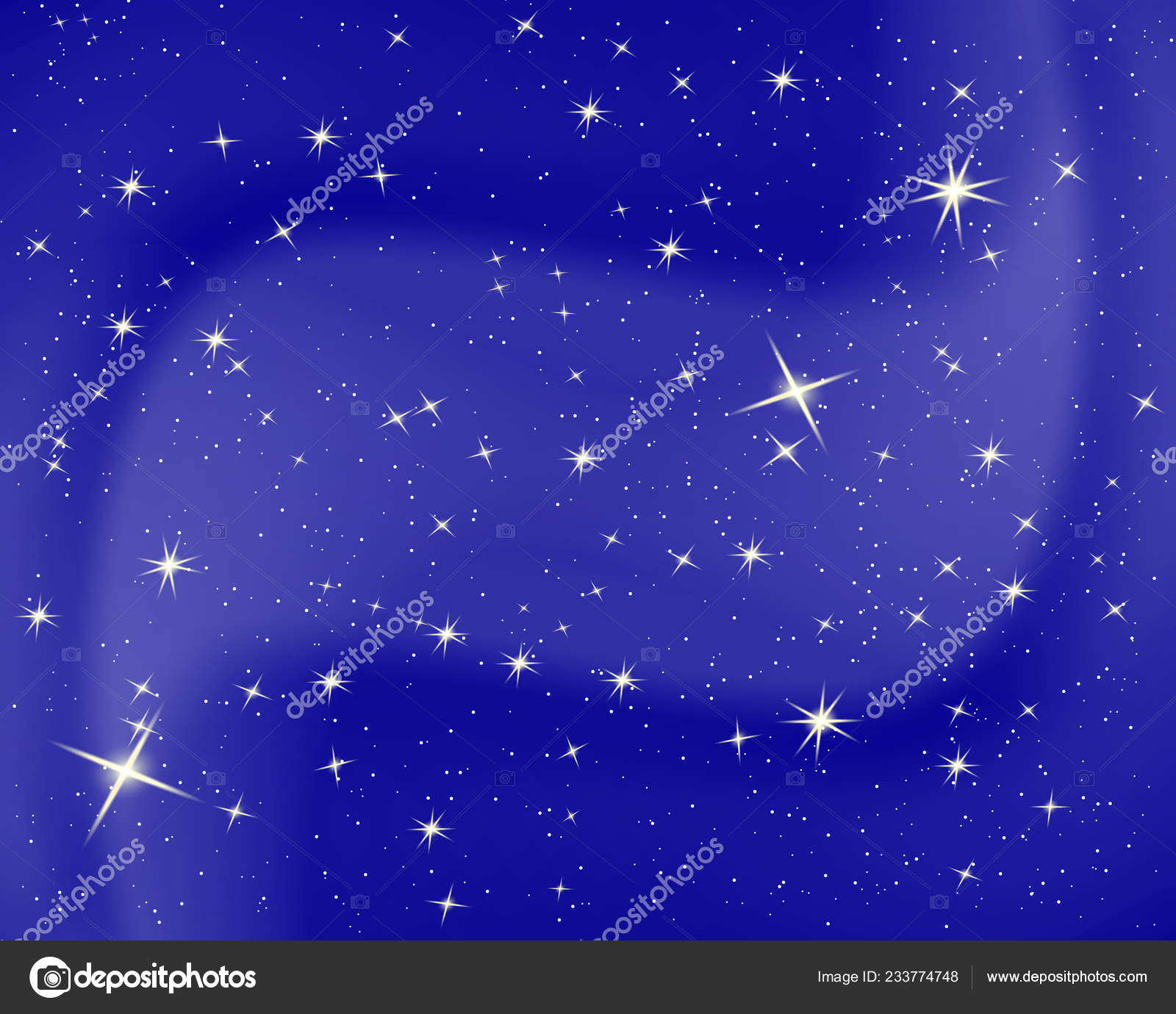 Cielo Nocturno Estrellado Azul Fondo Paisaje Azul Salida De La Luna