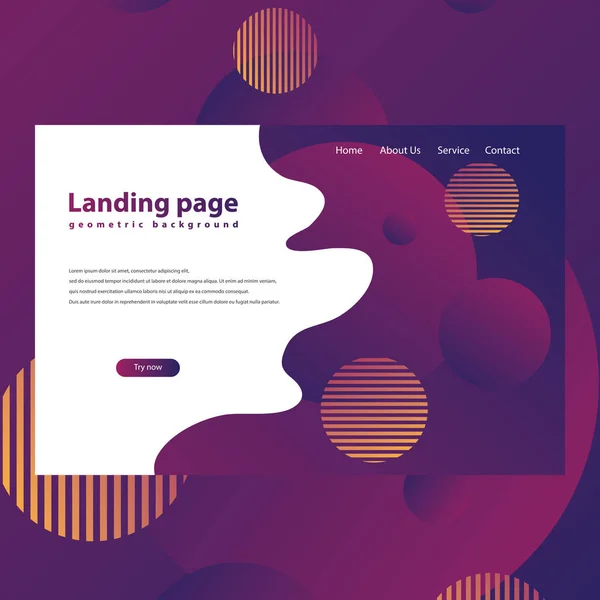 100,000 One page website template Vector Images | Depositphotos