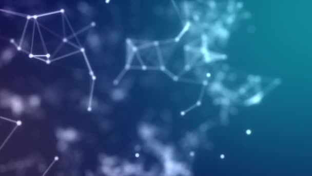 Abstract technology plexus stylish dynamic digital background. loop ...